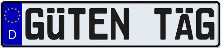 CustomEuroPlates.com Custom European License Plates
