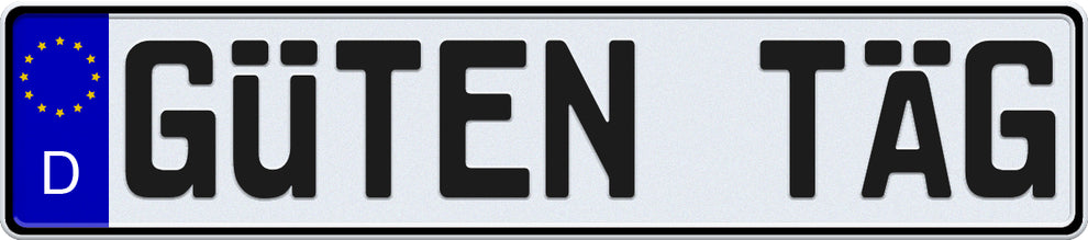 CustomEuroPlates.com Custom European License Plates