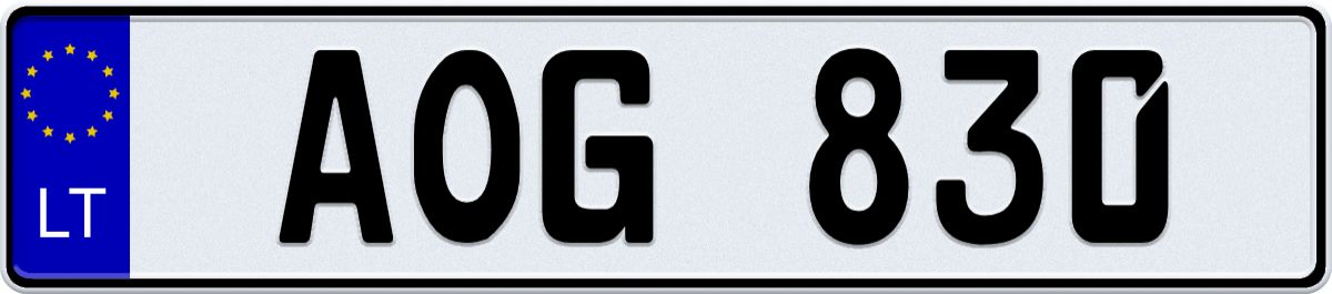 EEC Lithuania License Plate – CustomEuroPlates.com