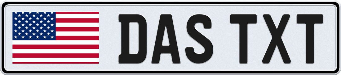 USA European License Plate – CustomEuroPlates.com
