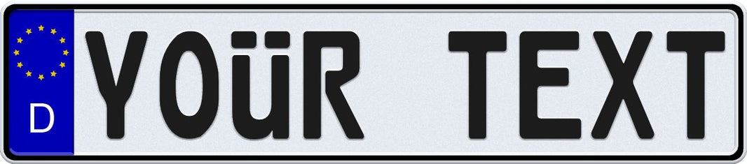 German License Plates – CustomEuroPlates.com