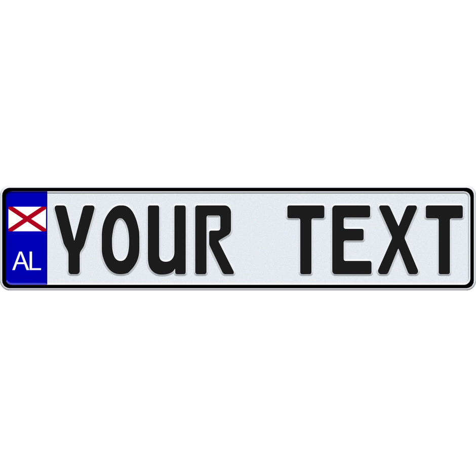 USA Euro Style License Plates – CustomEuroPlates.com